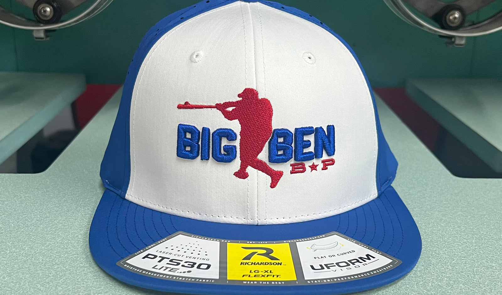 Big Ben BP Hat PTS30 White/Royal – maddhattercaps