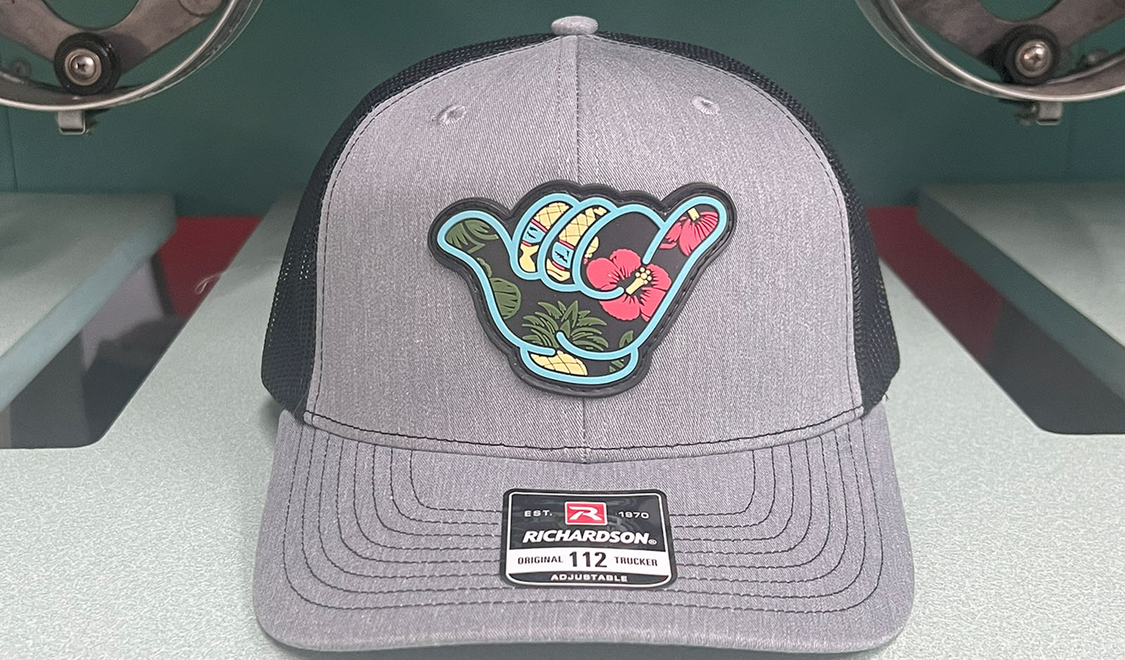 Angry Pineapple Hang Loose PVC Caps - Heather Gray/Black 112 Snapback ...