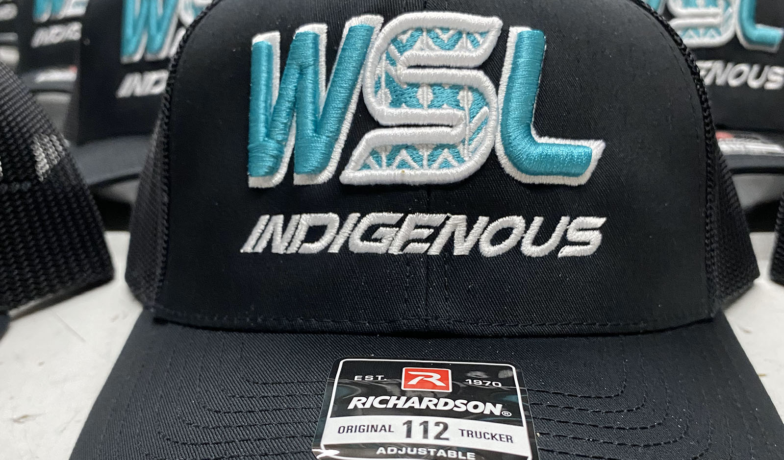 WSL INDIGENOUS BLACK TEAL - R112 Snapback – maddhattercaps