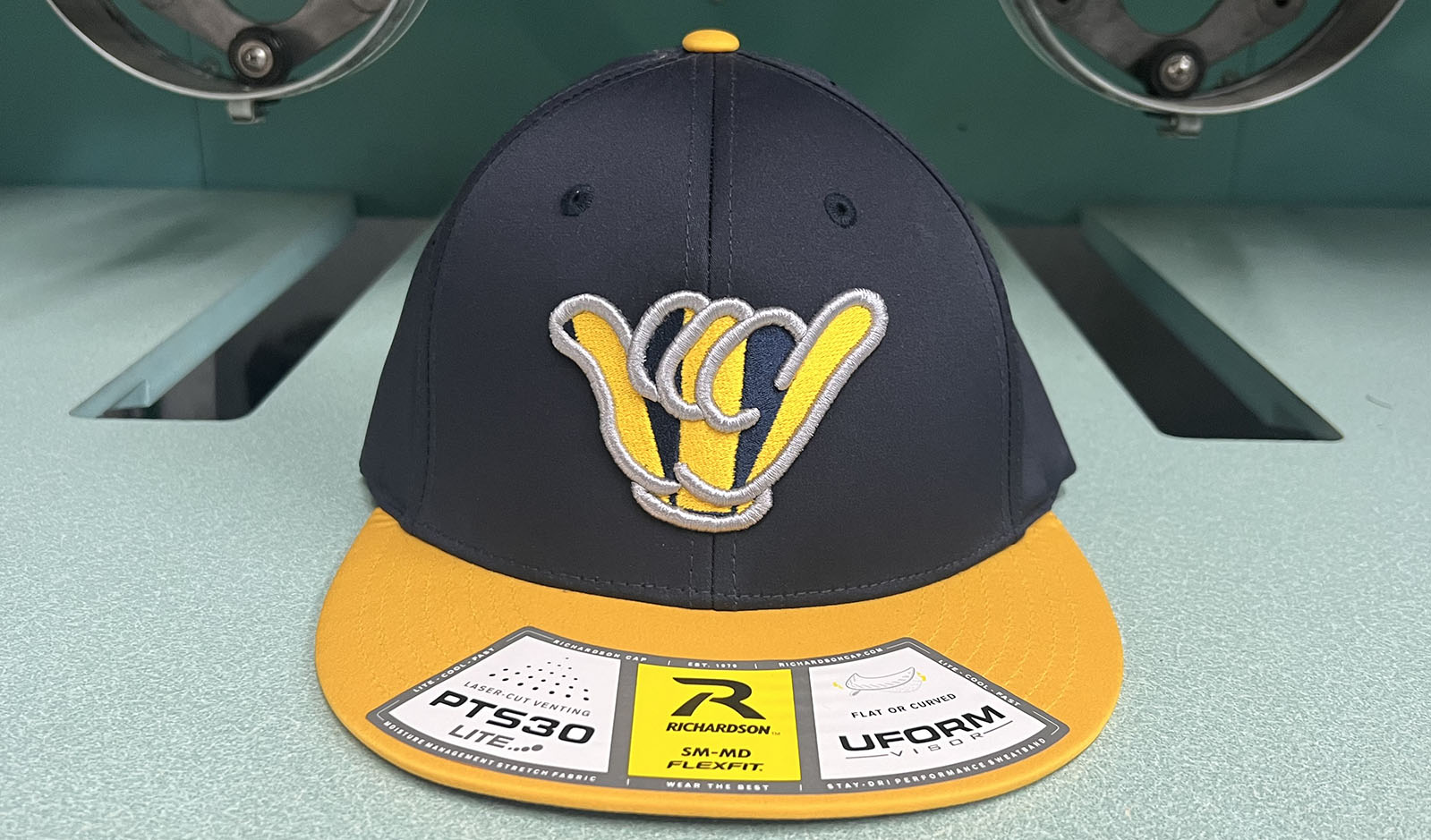 Michigan Wolverine Hang Loose Caps - Solid Navy Gold PTS30 – maddhattercaps