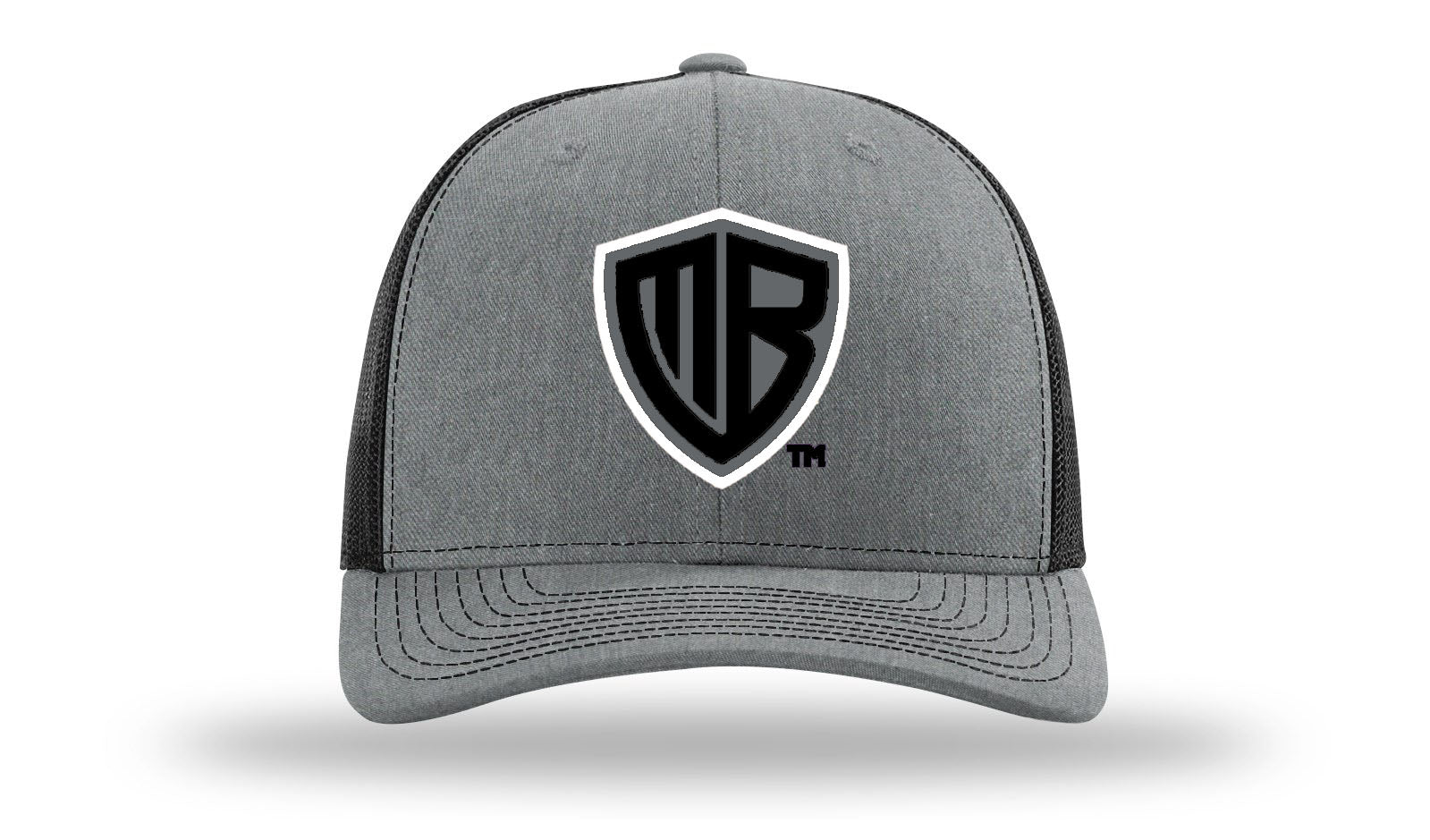 MB Shield - Richardson 112 Snapback - Heather Gray/Black – maddhattercaps