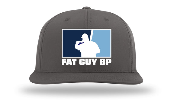 Fat Guys BP Hat PTS30 Solid Charcoal #ColumbiaBlueNavy – maddhattercaps